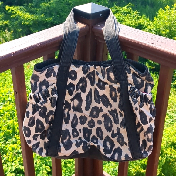 Joe Boxer | Bags | Vintage Leopard Print Joe Boxer Carryall Bag | Poshmark